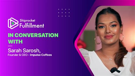 Shiprocket On Linkedin Sara Sarosh Founder Impuse Coffee Speaks