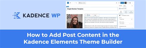 How To Add Post Content In The Kadence Theme Builder Webtng