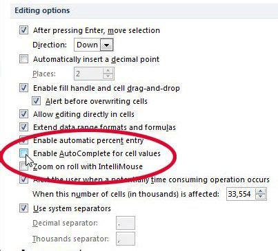How To Turn Off Auto Complete In Excel Artofit