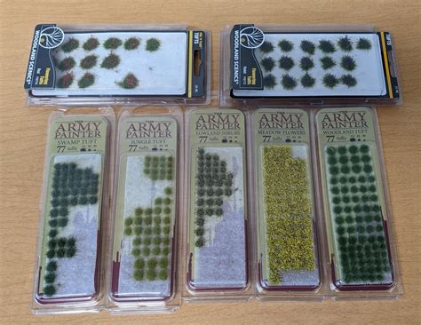 Overgrown Bases With Flock Tufts And Static Grass Rwarhammer40k