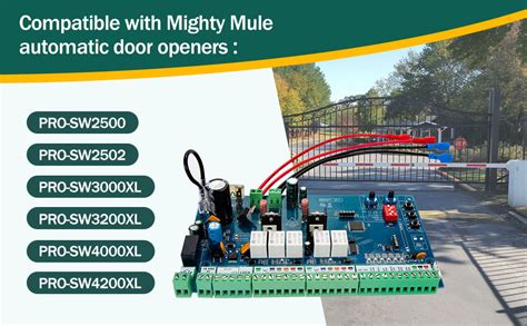 Dnshorix Upgrade R4211 Control Board For Mighty Mule Replacement For Fm500502 Mm560562