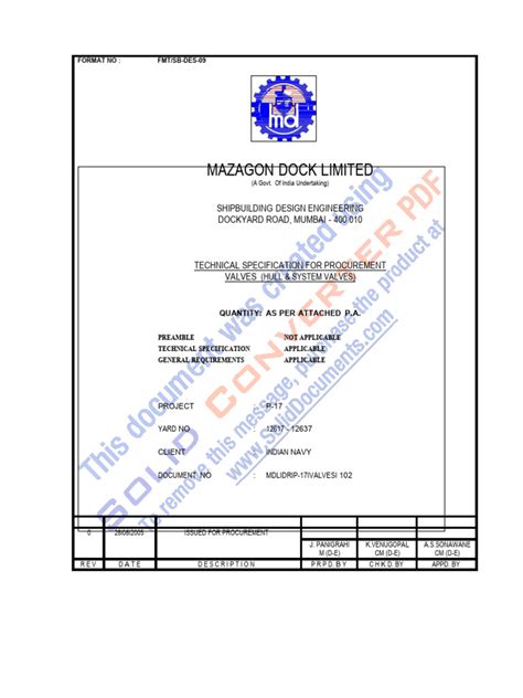 Tsp P 15a Converted File Pdf Valve Specification Technical Standard