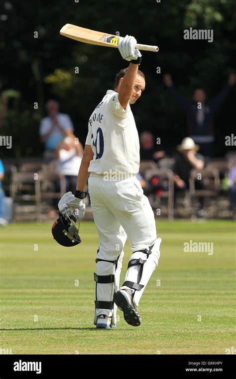 Nick Browne Of Essex Celebrates His Maiden First Class Century