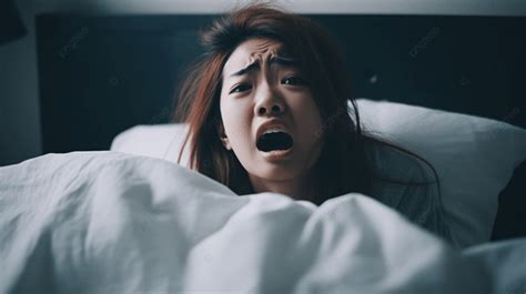 امرأة تنام على سرير وهي تصرخ امرأة في الفراش تغضب بضربها على وسادتها سرير حزين هستيري صور