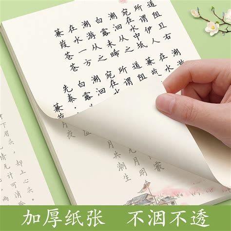 字帖成人练字楷书练字帖成年女生字体漂亮簪花小楷大气大学生钢笔硬笔书法练字本初中生男生临摹初学者专用每日一练速成练习写字贴 虎窝淘