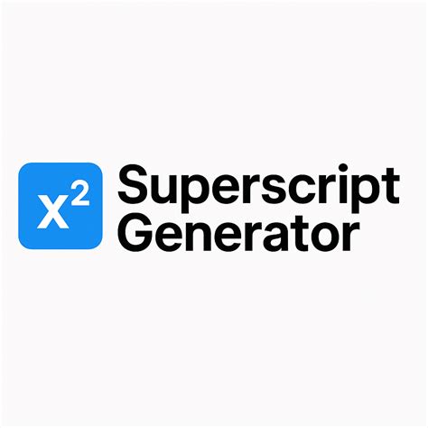 Superscript Generator Online Superscript Generator