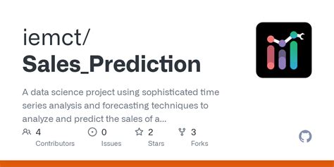 Github Iemct Sales Prediction A Data Science Project Using Sophisticated Time Series Analysis