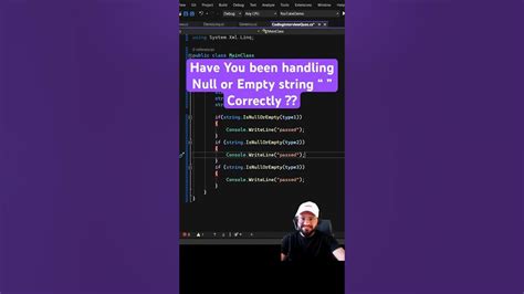 Best Way To Handle Empty Or Null Strings In C Shorts Coding Csharp