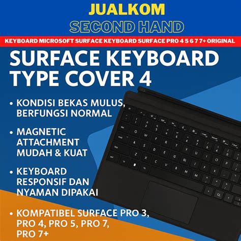 Jual Keyboard Microsoft Surface Keyboard Surface Pro 4 5 6 7 7