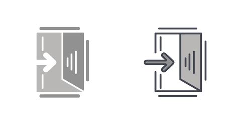 Exit Sign Icon Design 42914724 Vector Art At Vecteezy