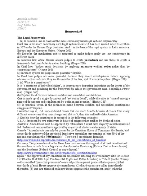 Homework 5 Download Free Pdf Constitutional Amendment Supermajority