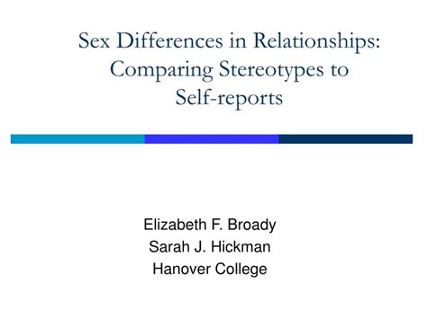 Ppt Gender Perceptions In Relationships Stereotypes Vs Reality Powerpoint Presentation Id
