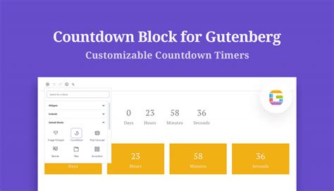 getwid blocks countdown gutenberg block motopress