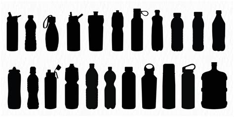 Water Bottle Silhouette Vector Art Icons And Graphics For Free Download