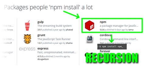 Installing NPM Through NPM Is Popular R ProgrammerHumor
