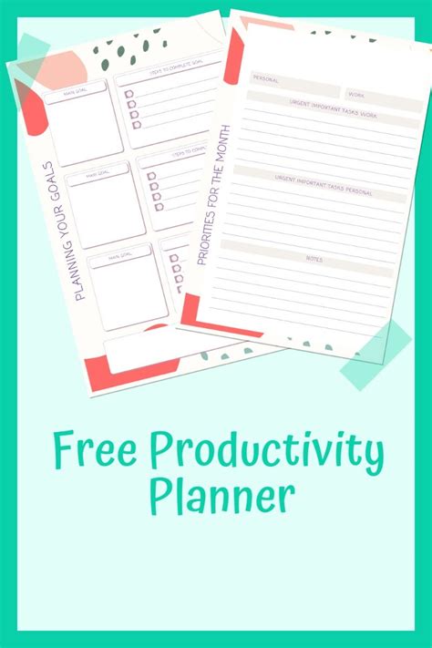 63 Free Productivity Printables Ideas To Save Today Productivity