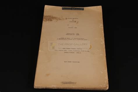 The Prop Gallery Cutting Continuity Script