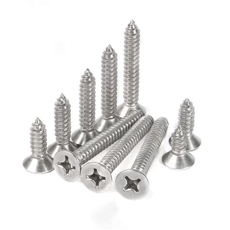 50 Pcs Self Tapping Screws M5 X 60mm Multi Purpose Screws 304