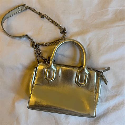 Silver Shiney Mini Handbag Sling Bag Womens Fashion Bags And Wallets Cross Body Bags On