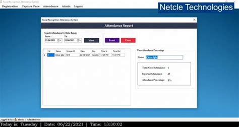 Facial Recognition Attendance System In C And SQL Server