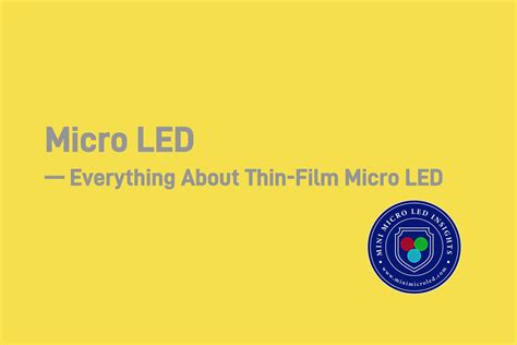 Micro Led Key Technologies Industry Chain Innovations And Application Prospect