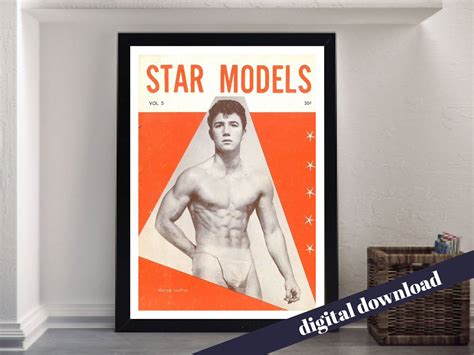 Set Of 3 Vintage Gay Magazine Covers Digital Printable Download Vintage