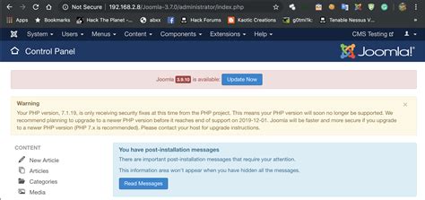 Joomla Shell Upload Hands On Web Penetration Testing With Metasploit