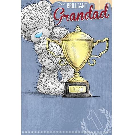 Brilliant Grandad Me To You Bear Fathers Day Card Tatty Teddy T Tags Birthday Blue Nose