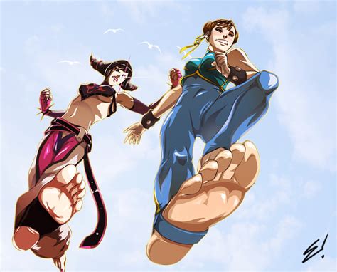 Scamwich Chun Li Han Juri Street Fighter Feet Soles Toes Image