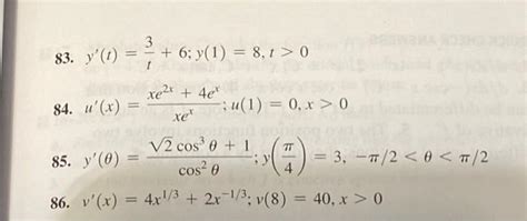 solved 77 86 solving initial value problems find the