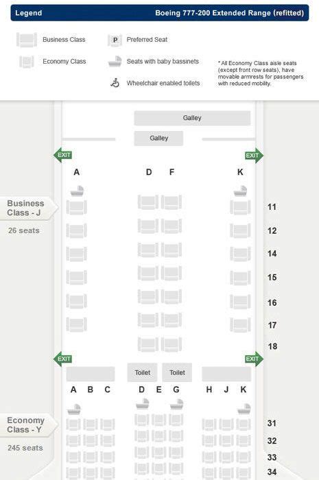 Seat Map Boeing 777 300er Singapore Airlines