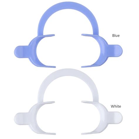 플라스틱 마우스 피스 스프레더 구강 관리 깨끗한 C 모양 치과 입 오프너 위생 볼 립 견인기 교정 도구 구강위생