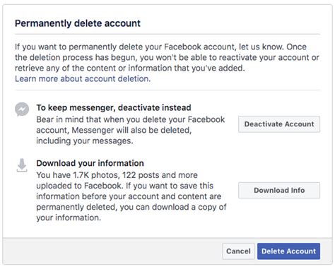Heres How To Delete Or Deactivate Your Facebook Account