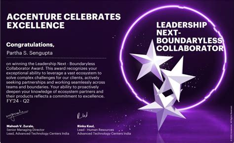 Parthasarathi Sengupta On Linkedin Truely Honored And Motivated To Keep Pushing Forward