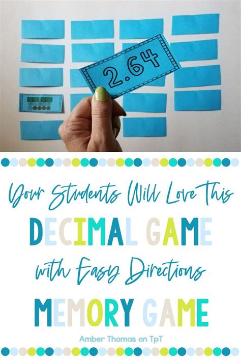 Decimals Matching Game Elementary Math Lessons Matching Games Math Problem Solving
