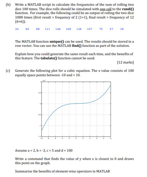 Solved 6 Write A Matlab Script To Calculate The Frequencies