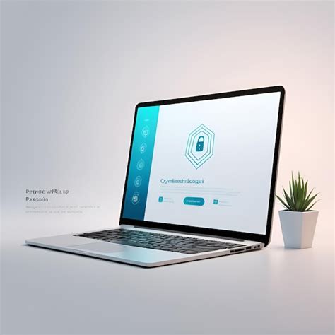 Cybersecurity Concept With Virtual Screen For Secure Internet Access And Data Protection