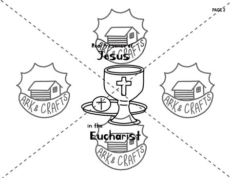 Tabernacle And Eucharist Craft Print And Color Activity Printable Pdf Etsy