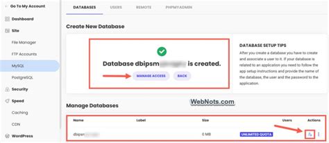How To Create Mysql Database In Siteground Webnots