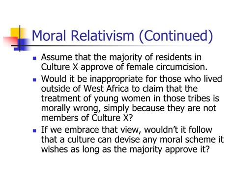 Moral Relativism Examples