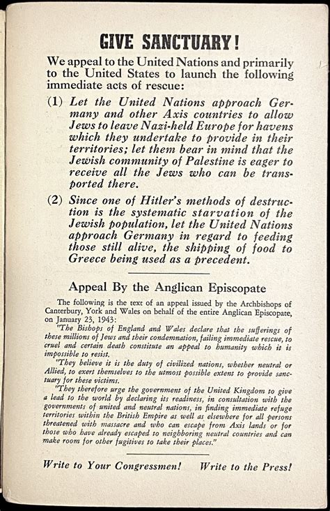 The Massacre Of A People What The Democracies Can Do By 46 [1942 43 ] [president Franklin D