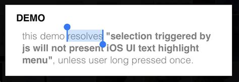 Javascript Trigger Text Selection Ui In Ios Safari When Selecting