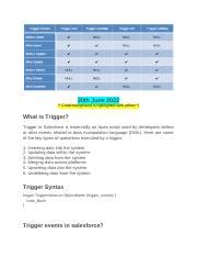 Understanding Salesforce Triggers Types Syntax And Events Course Hero
