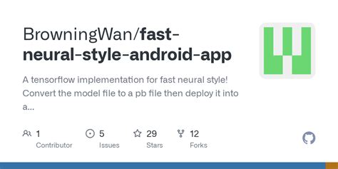 Github Browningwanfast Neural Style Android App A Tensorflow Implementation For Fast Neural