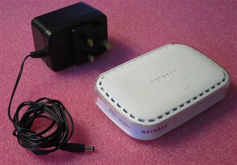 Netgear Dm111p Wired Adsl2 Ethernet Modem 272 10384 01 With Ac Adapter
