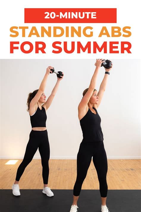 20 Min Standing Core Workout With Weights Nourish Move Love In 2026