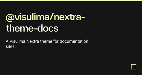 Visulimavisulima Nextra Theme Docs Codesandbox