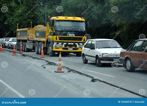 Slow Traffic Editorial Image Image Of Nature Disasters 18545070