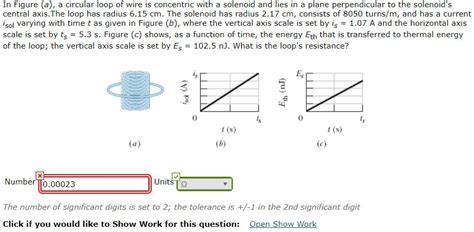 Solved In Figure A A Circular Loop Of Wire Is Concentric Chegg