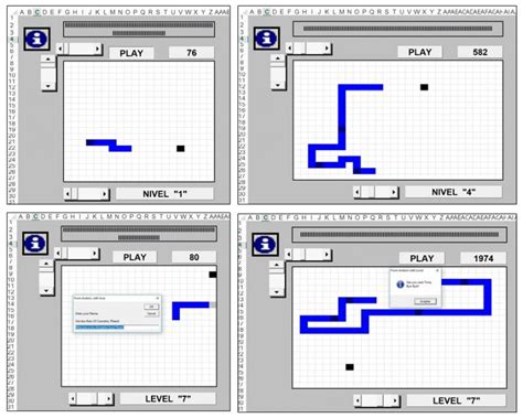 Snake En Excel Serpiente En Excel Serpiente Hecho En Excel Excel